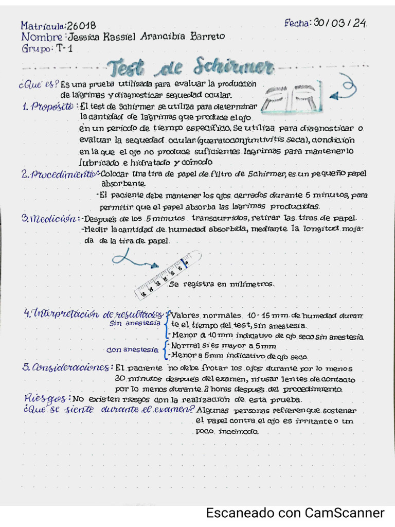 Test de Schirmer | PDF