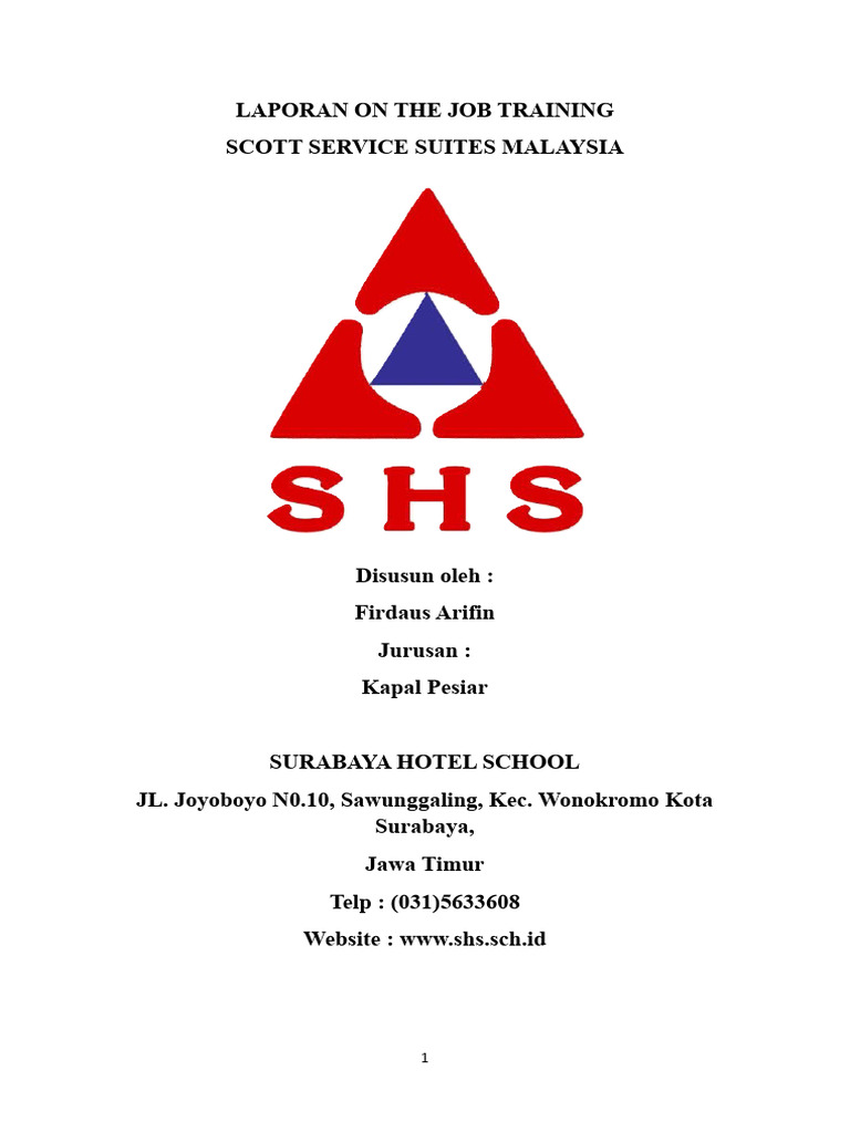 Laporan OJT di Scott Service Suites | PDF