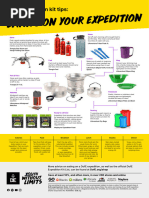 DofE Gold Expedition Kit List 2025 | PDF