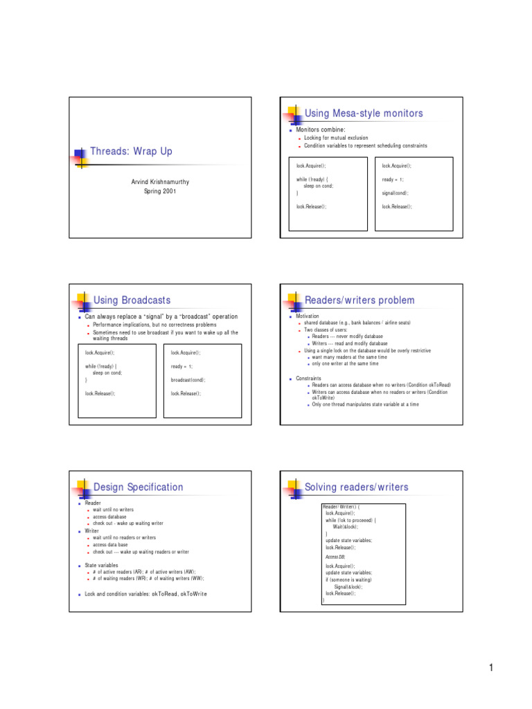 l9-6 | PDF | Operating System | Concurrency (Computer Science)