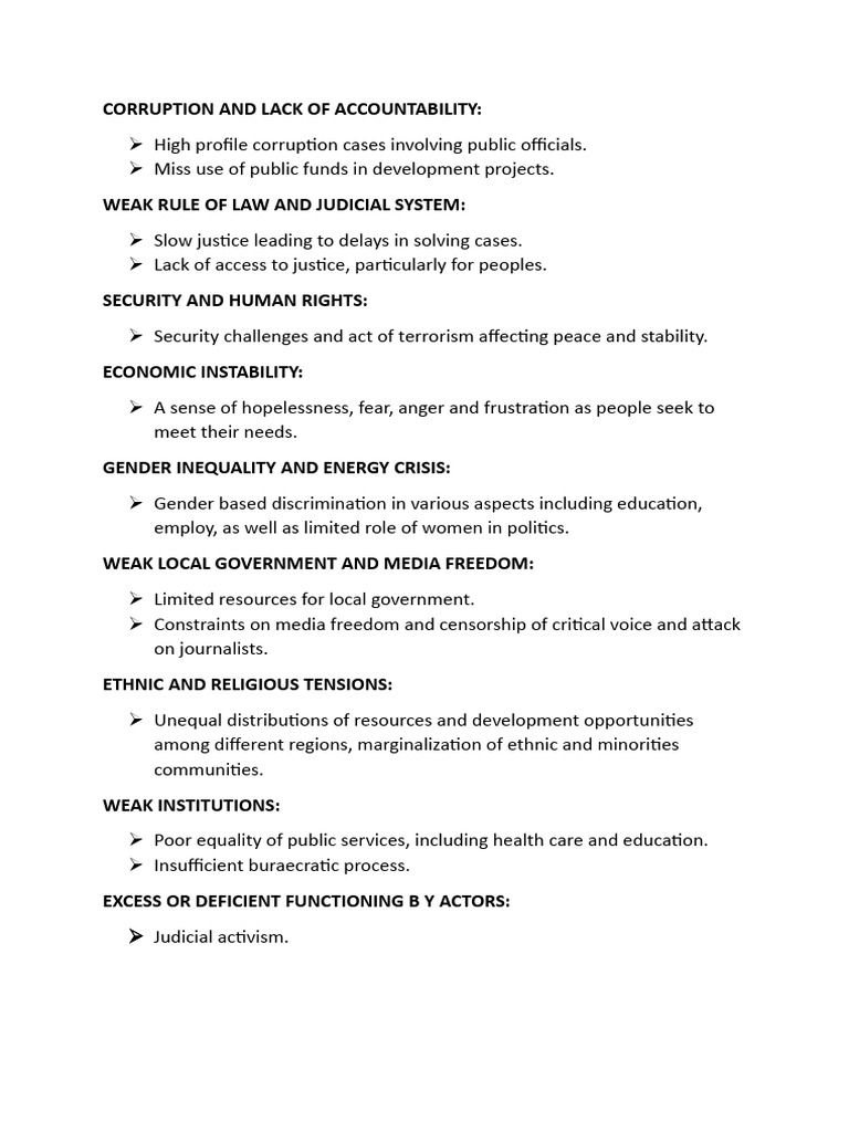 Issues in Governance | PDF