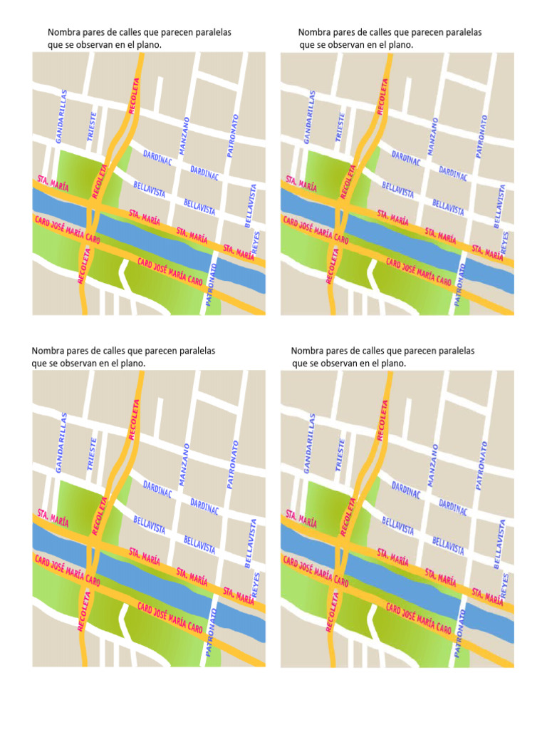 Calles que parecen paralelas en planos | PDF