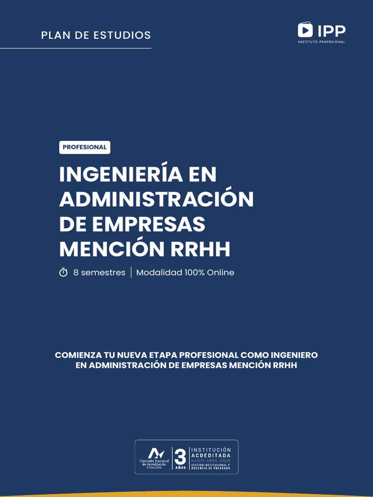 Ingenieria en Administracion de Empresas Mencion RRHH Ipp 1 | PDF | Planificación de recursos ...