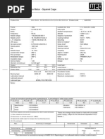 WEG Motor Datasheet | PDF | Torque | Manufactured Goods
