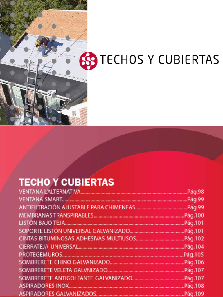 Techo y Cubiertas 20.11 | PDF | Techo | Materiales