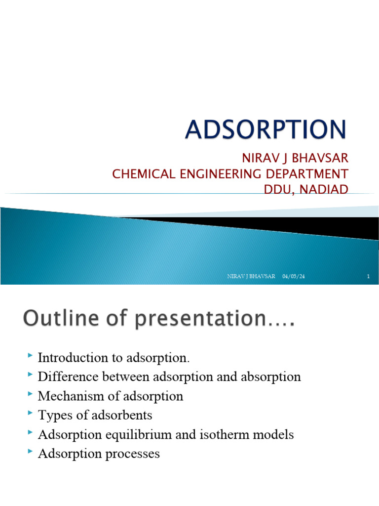 ADSORPTION | PDF | Adsorption | Gases