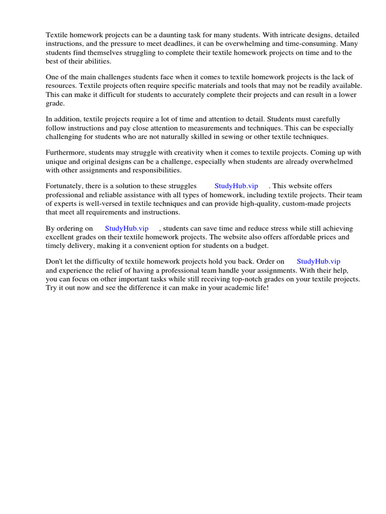 Textiles Homework Projects | Download Free PDF | Textiles | Crochet