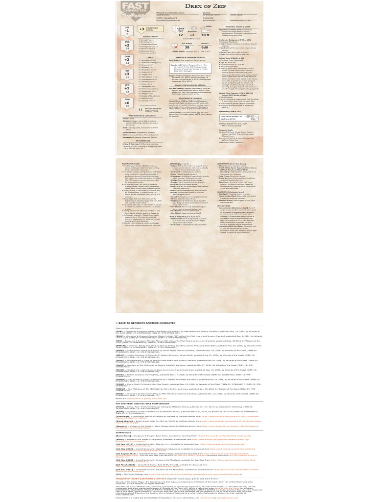 Shifter (Longtooth) Wizard 6 (Technomancer) | PDF | Dungeons & Dragons ...