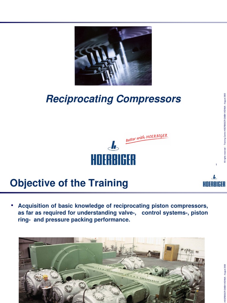 Reciprocating Compressor Training Overview | PDF | Piston | Gas Compressor