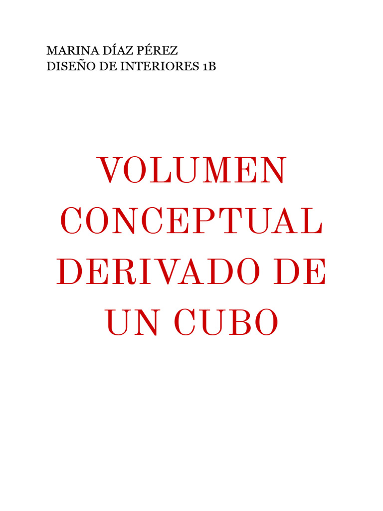 Volumen Conceptual en Diseño Interior | PDF | Diseño