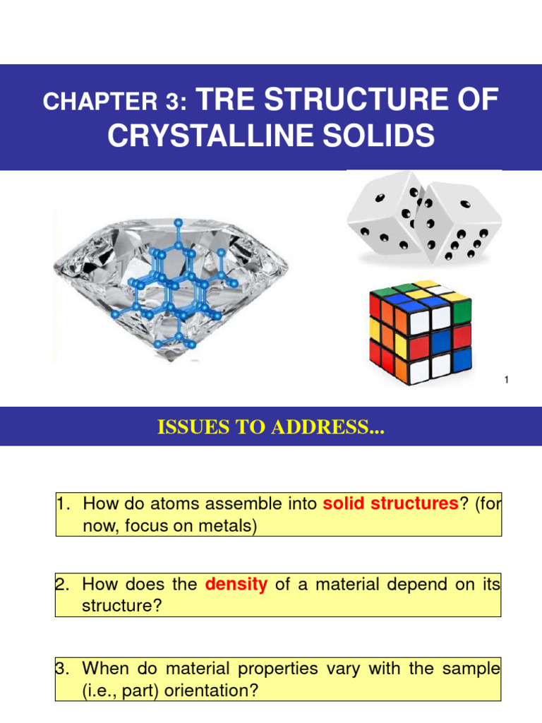 Chapter 3 ENG.VẬT LIỆUpdf | PDF | Crystal Structure | Crystal