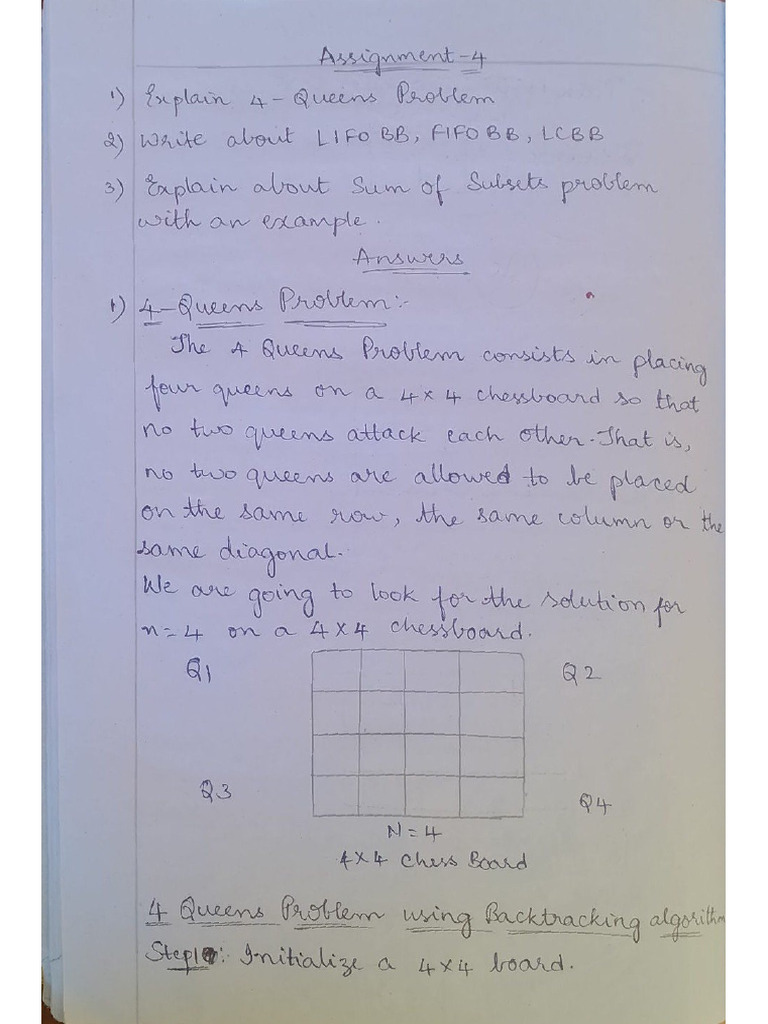 DAA Assignment 4 and 5 | PDF