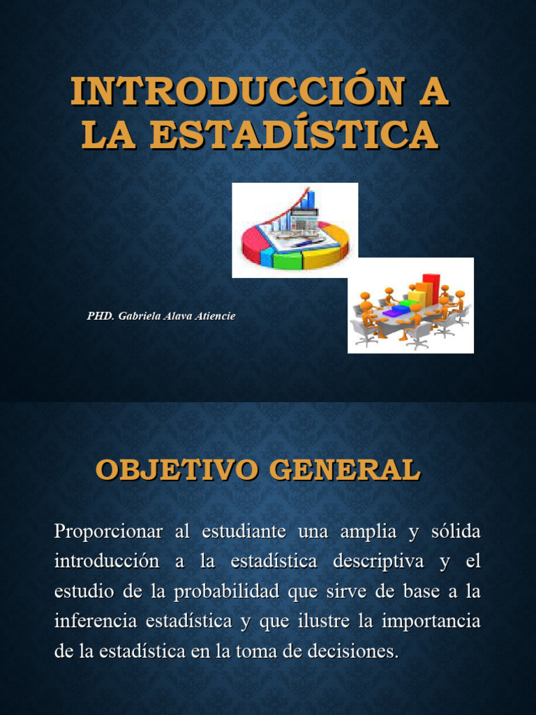 Diapositivas Introducción A La Estadística | PDF | Nivel de medida | Estadísticas