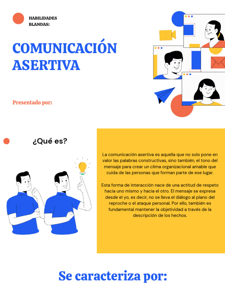 Comunicación Asertiva Presentacion | PDF | Ciencias del comportamiento | Psicología Social