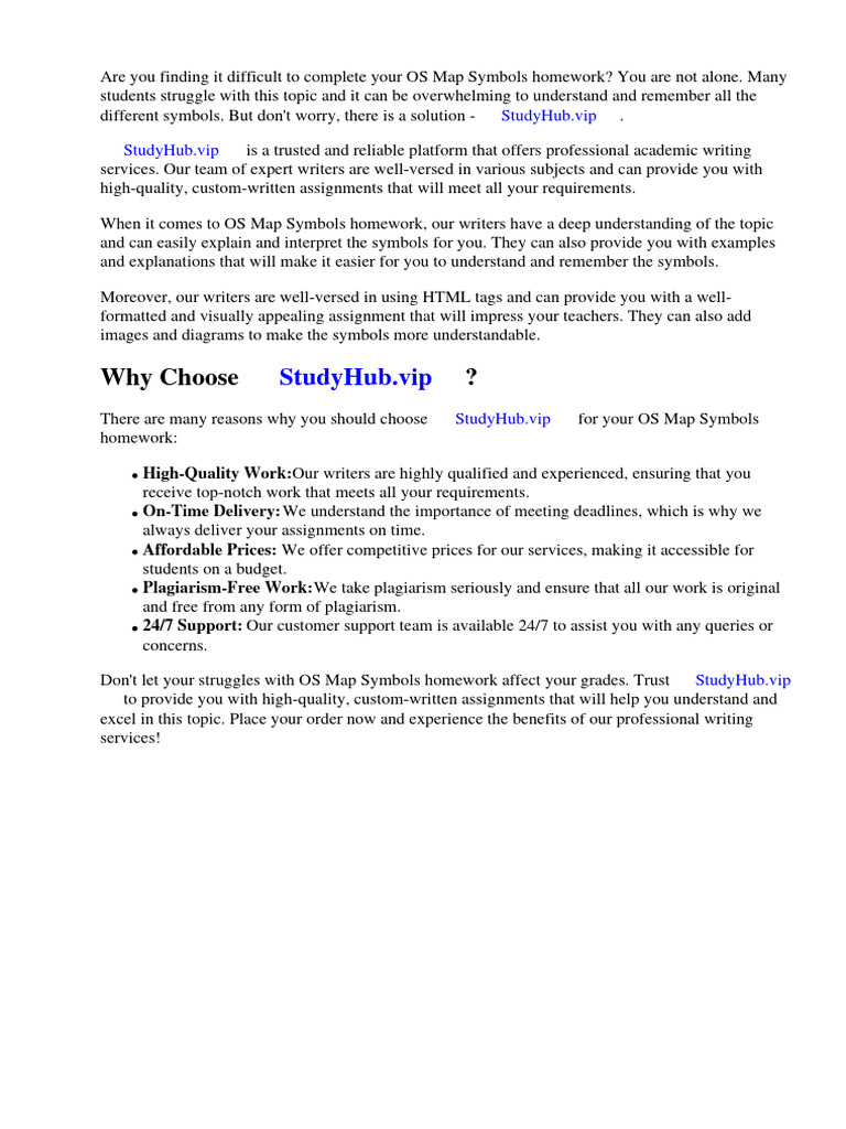 Os Map Symbols Homework | PDF | Map | Geography
