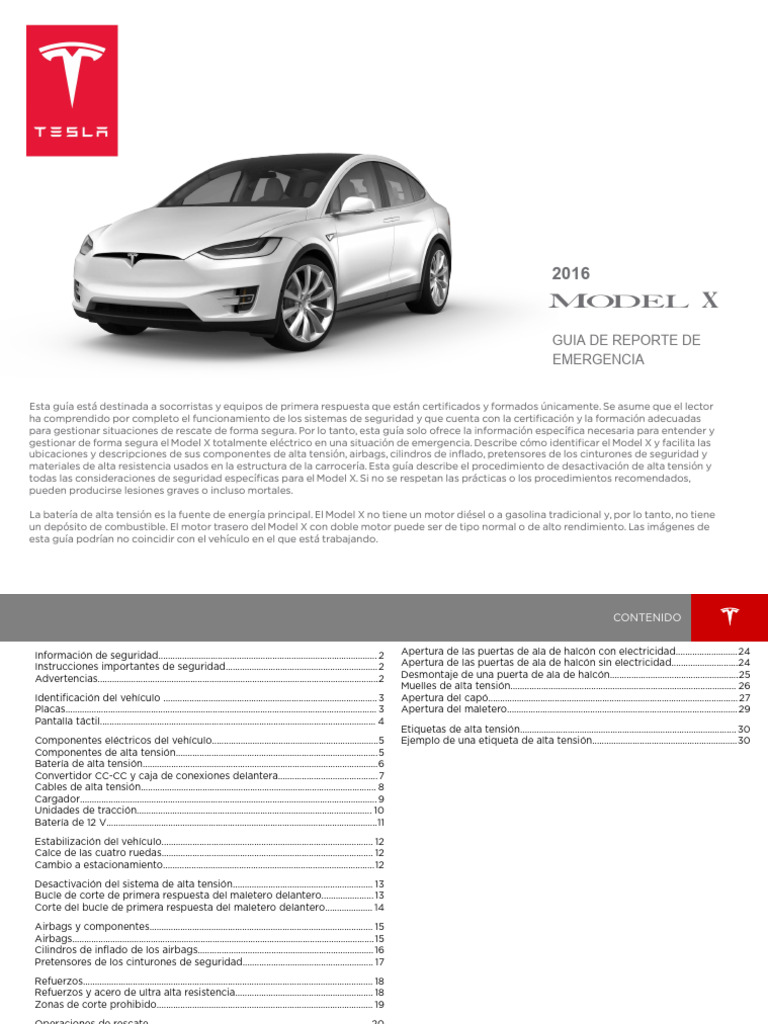 2016 Models X Emergency Responders Guide Es MX | Descargar gratis PDF ...