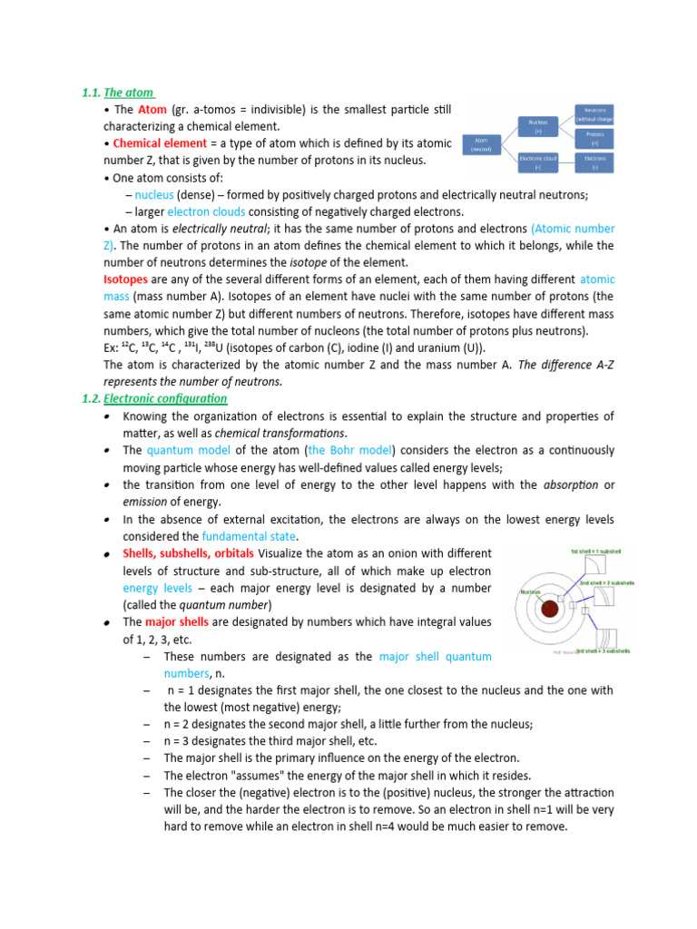 Partial Chimie Teorie | PDF | Chemical Bond | Intermolecular Force
