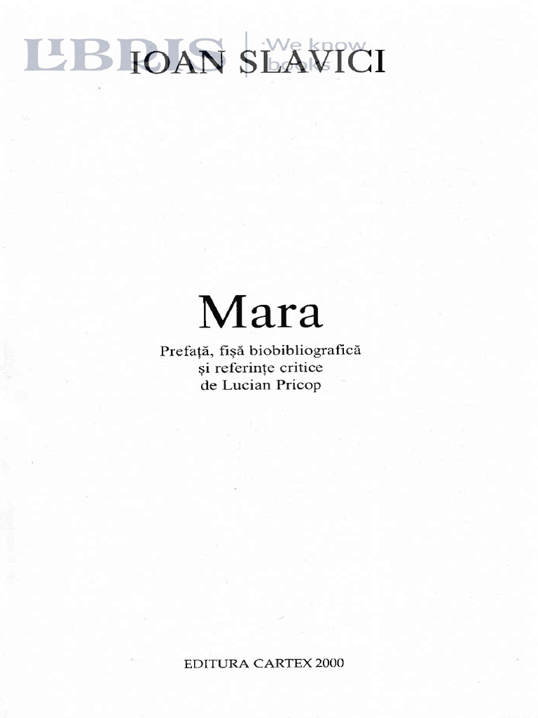 Mara - Ioan Slavici | PDF