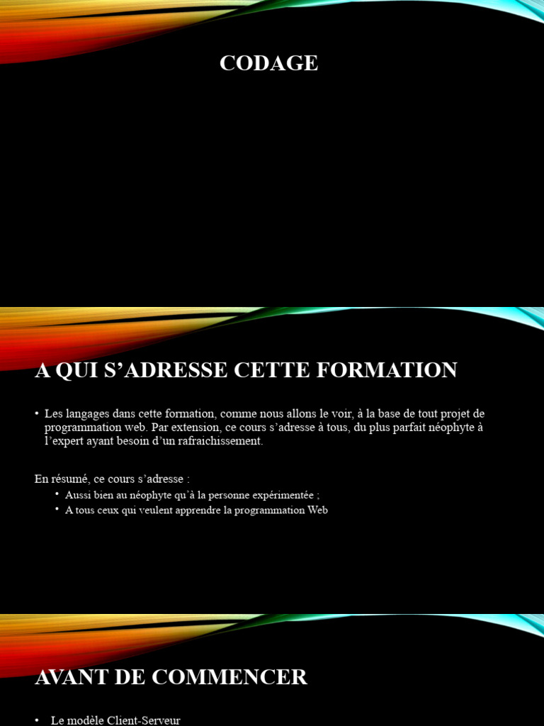 Codage B3 SDC | PDF | Html | Internet