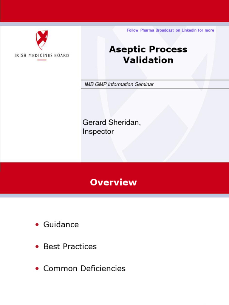 Aseptic Process Validation Guidelines | PDF | Sterilization ...