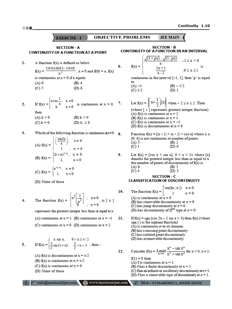 Continuity | PDF | Continuous Function | Function (Mathematics)
