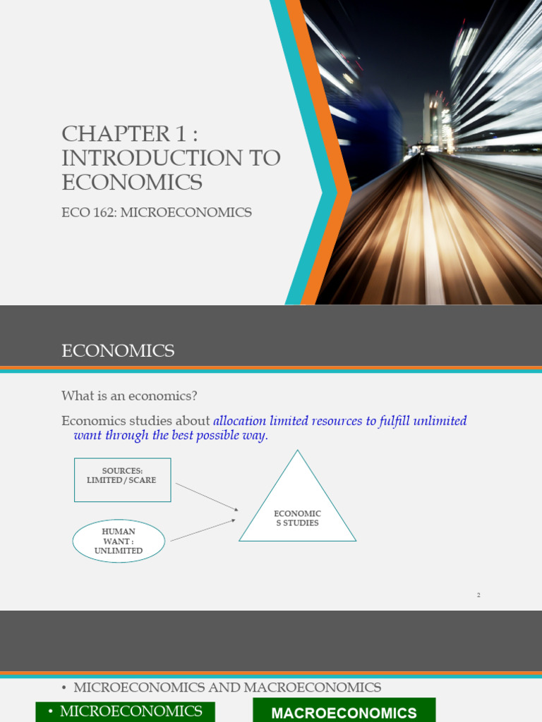 Chapter 1 Microeconomics | PDF | Market Economy | Economics