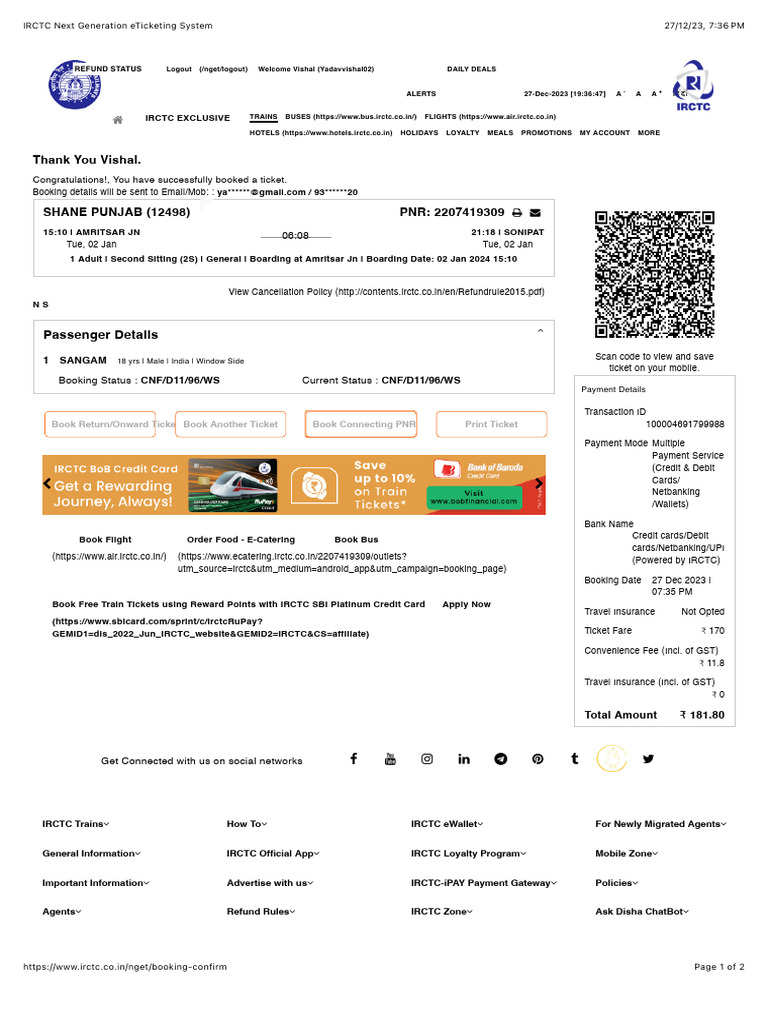 Sangam TCT | PDF | Credit Card | Debit Card