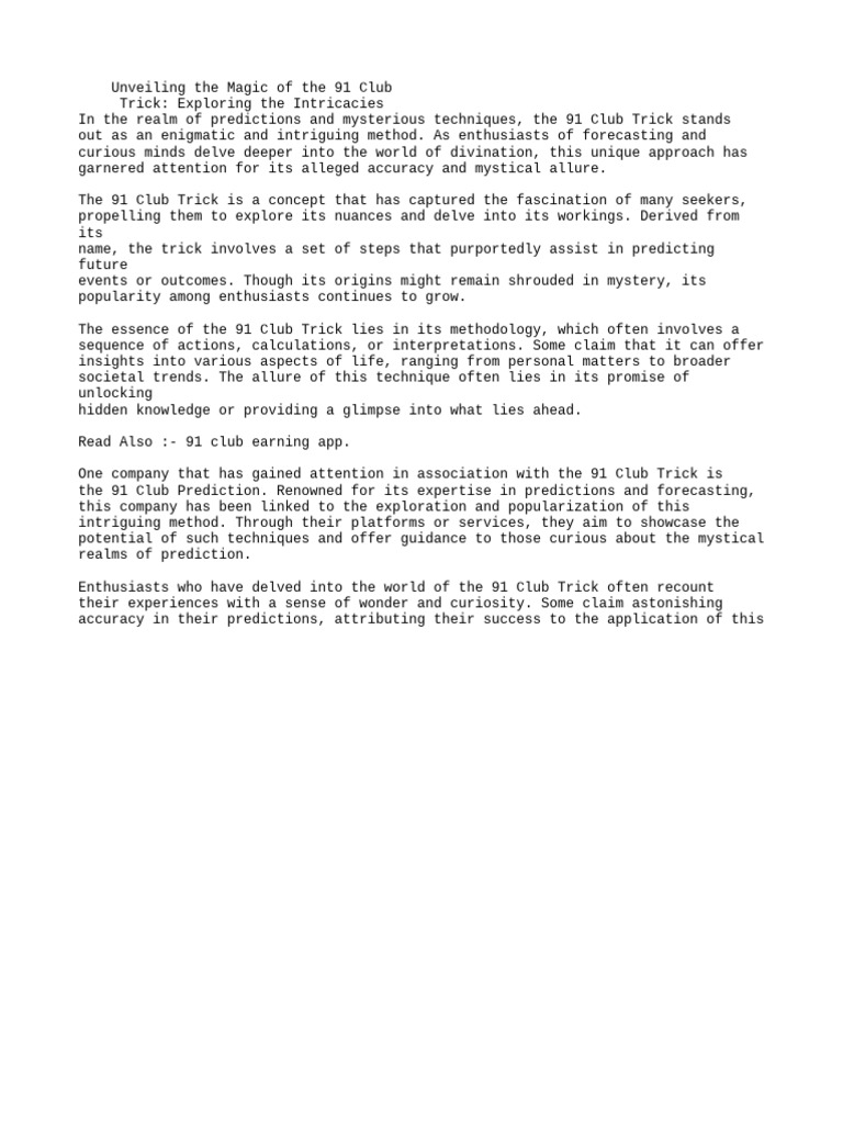 Pinpdf Com 91 Colour Prediction Trick 91 Club | Download Free PDF ...