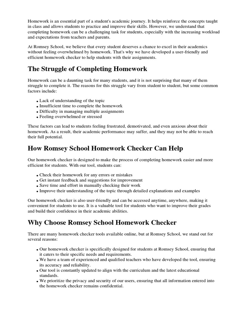 Romsey School Homework Checker | PDF | Homework | Http Cookie
