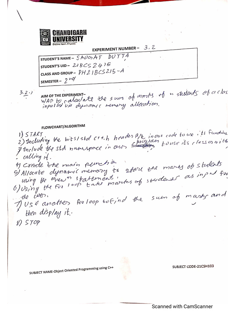 C++ Exp 3.2 Saugat | PDF