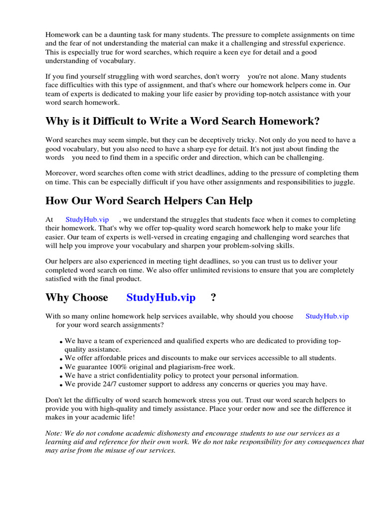 Homework Helpers Word Searches | PDF | Word Search | World Wide Web