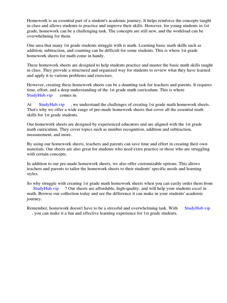 1st Grade Homework Sheets Math | PDF | Worksheet | Mathematics
