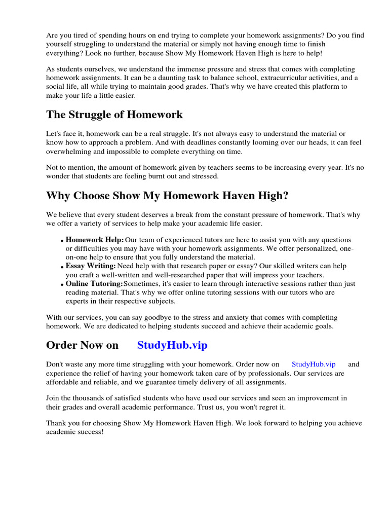 Show My Homework Haven High | PDF | Http Cookie | Mobile App