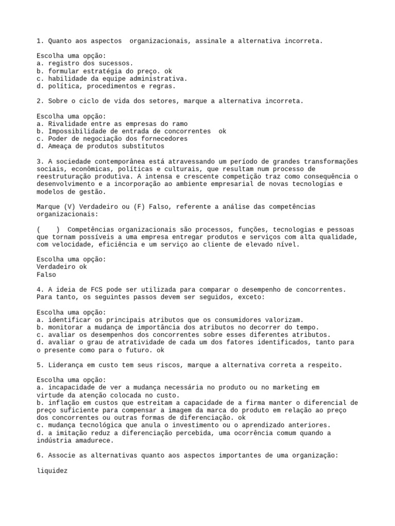 ATIVIDADE 5 E 6 - Estratégia Empresarial e de Recursos Humanos | PDF | Despesa | Business
