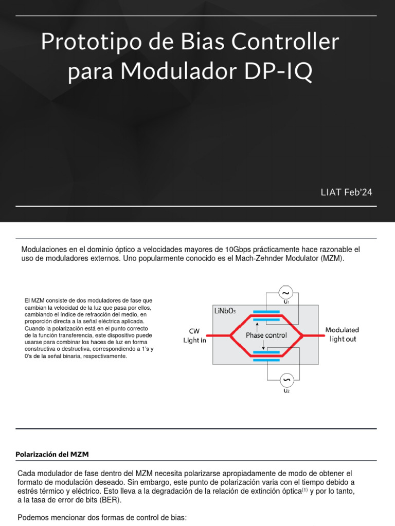 Prototipo de Bias Controller para Modulador - 2024 | PDF | Óptica ...