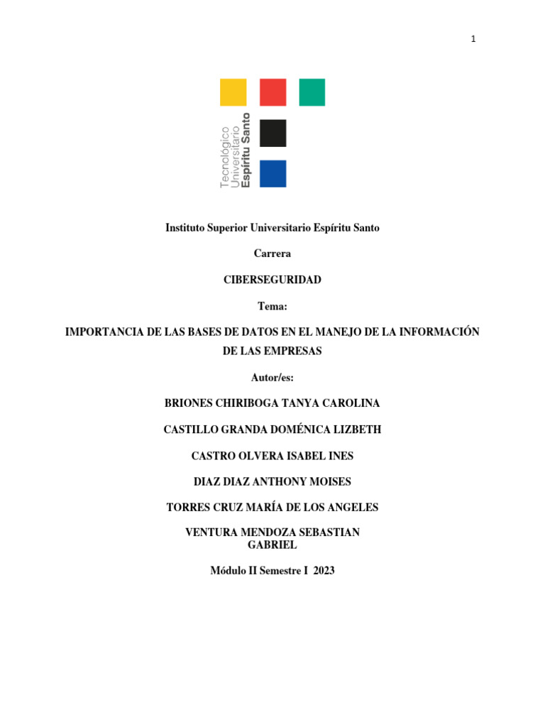 Proyecto de Base de Datos | PDF | Bases de datos | SQL