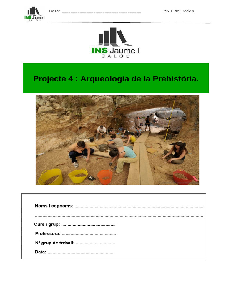 Projecte Arqueologia | PDF