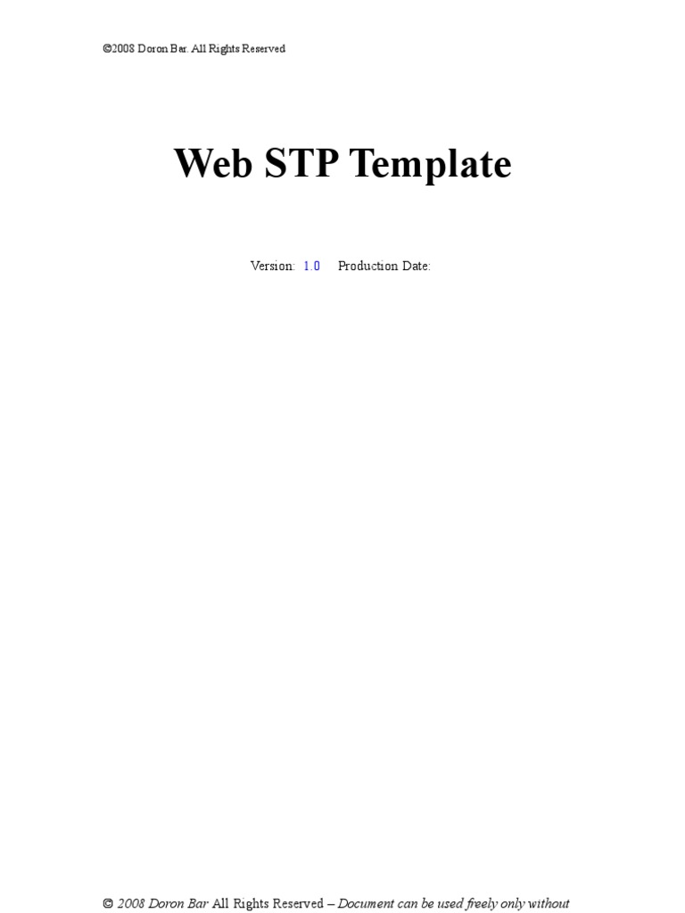 Web STP Template | PDF | Software Testing | Internet Explorer