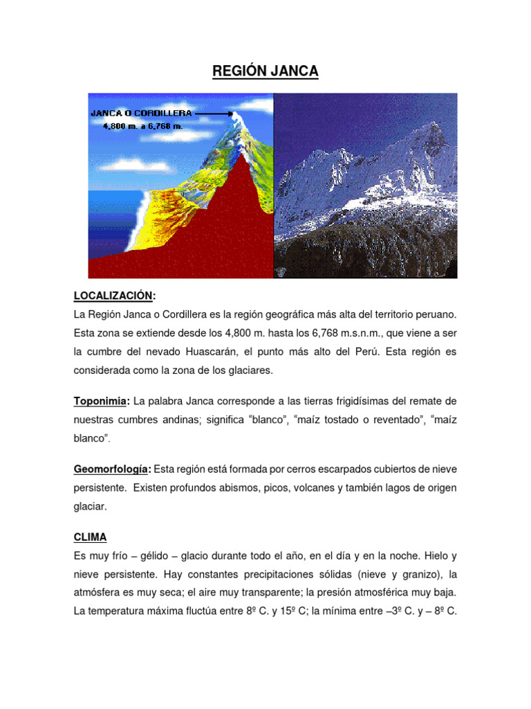 Región Janca | PDF