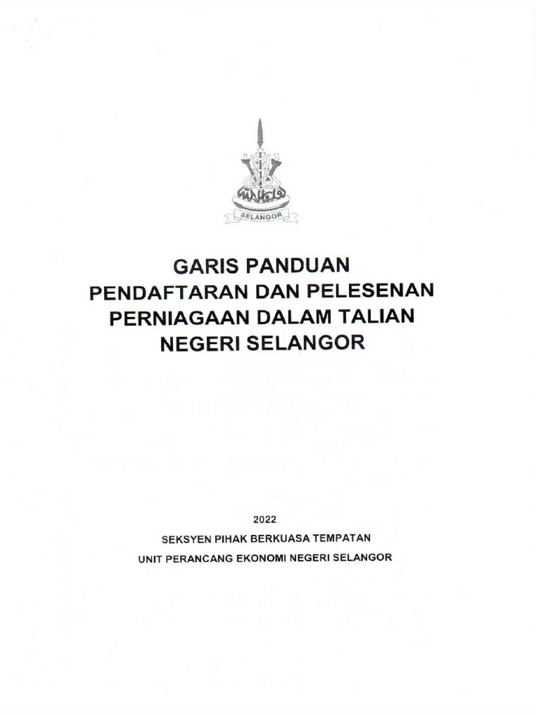 Garis Panduan Perniagaan Dalam Talian Jabatan Pelesenan MBPJ Kemaskini ...