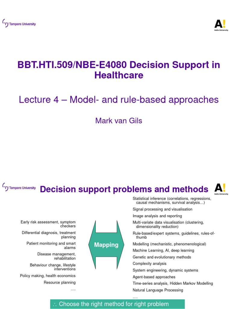 DSH - L4 - Model and Rule-Based Approaches | Download Free PDF | Machine Learning | Artificial ...