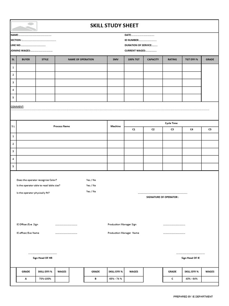 Skill Test Report | PDF