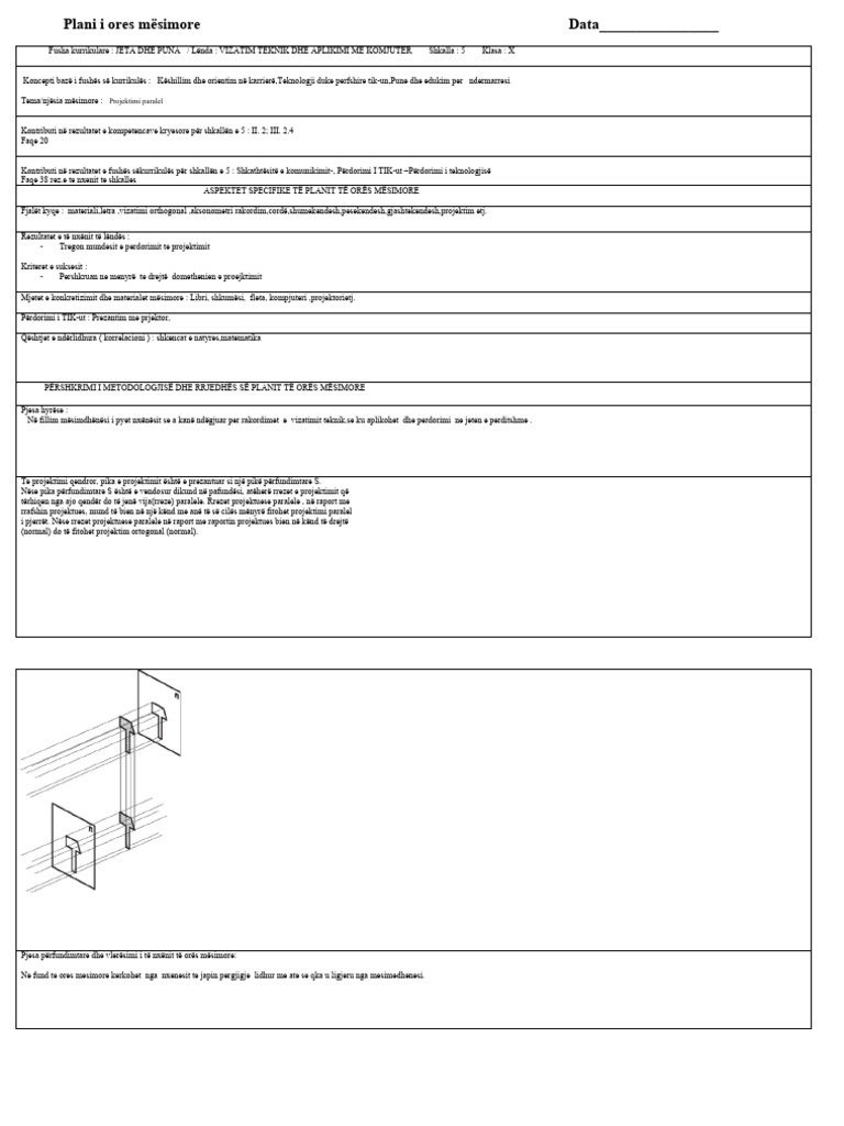 Plani I Ores Mësimore Vizatim Teknik - Java 2 | PDF Plani I Ores Mësimore Vizatim Teknik - Java 2 | PDF