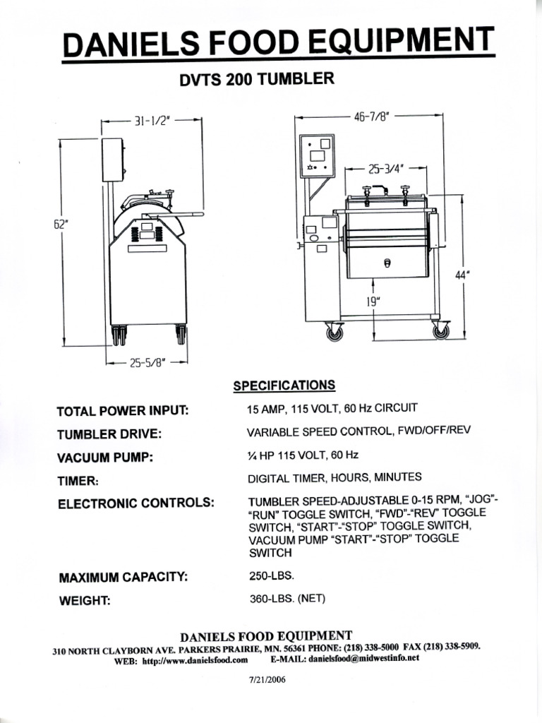 DVTS 200 Spec | PDF