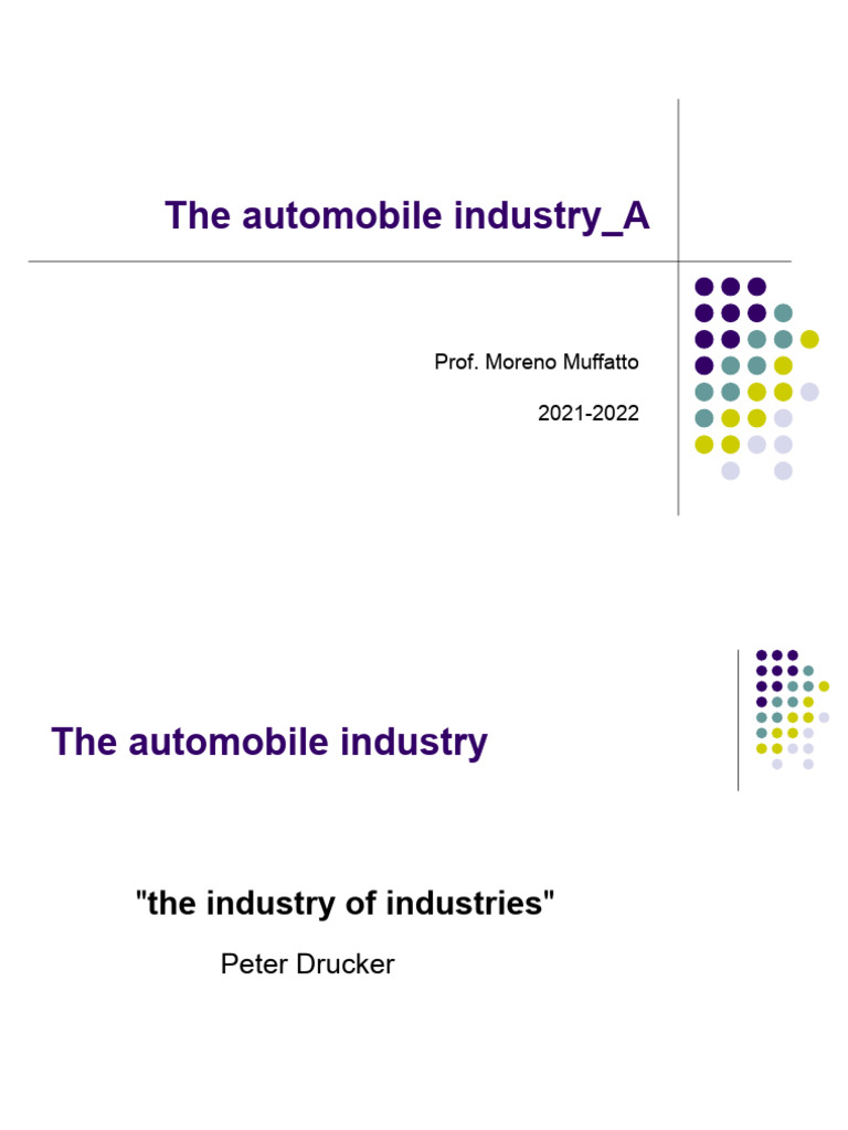 Evolution of the Automobile Industry | PDF | General Motors | Vehicles