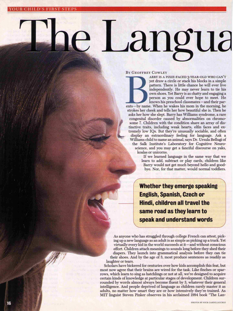 Language Explosion 1997 | PDF | Language Development | Infants