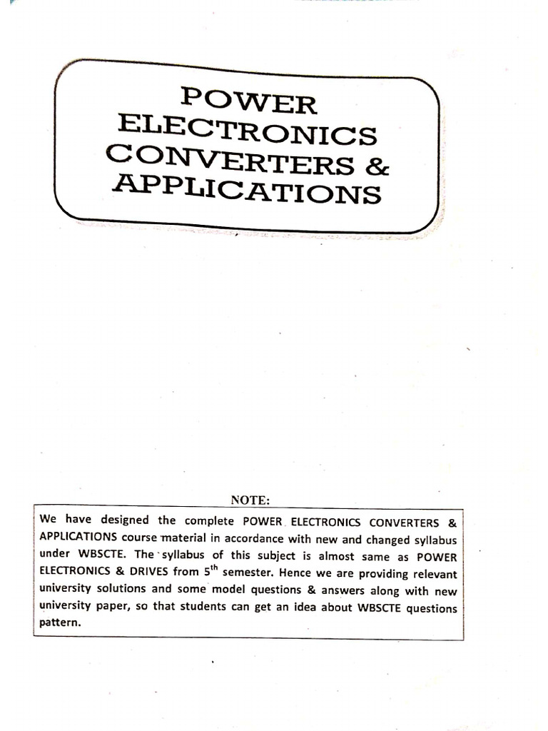 Power Electronics Converters & Applications | PDF