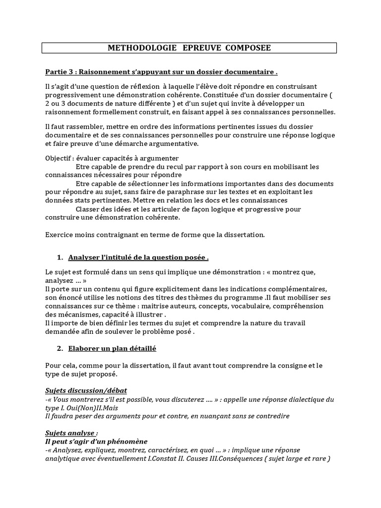 Methodologie Epreuve Composee | PDF | Preuve mathématique | Logique