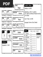 ShadowDark Character Sheet Fillable-1 | PDF