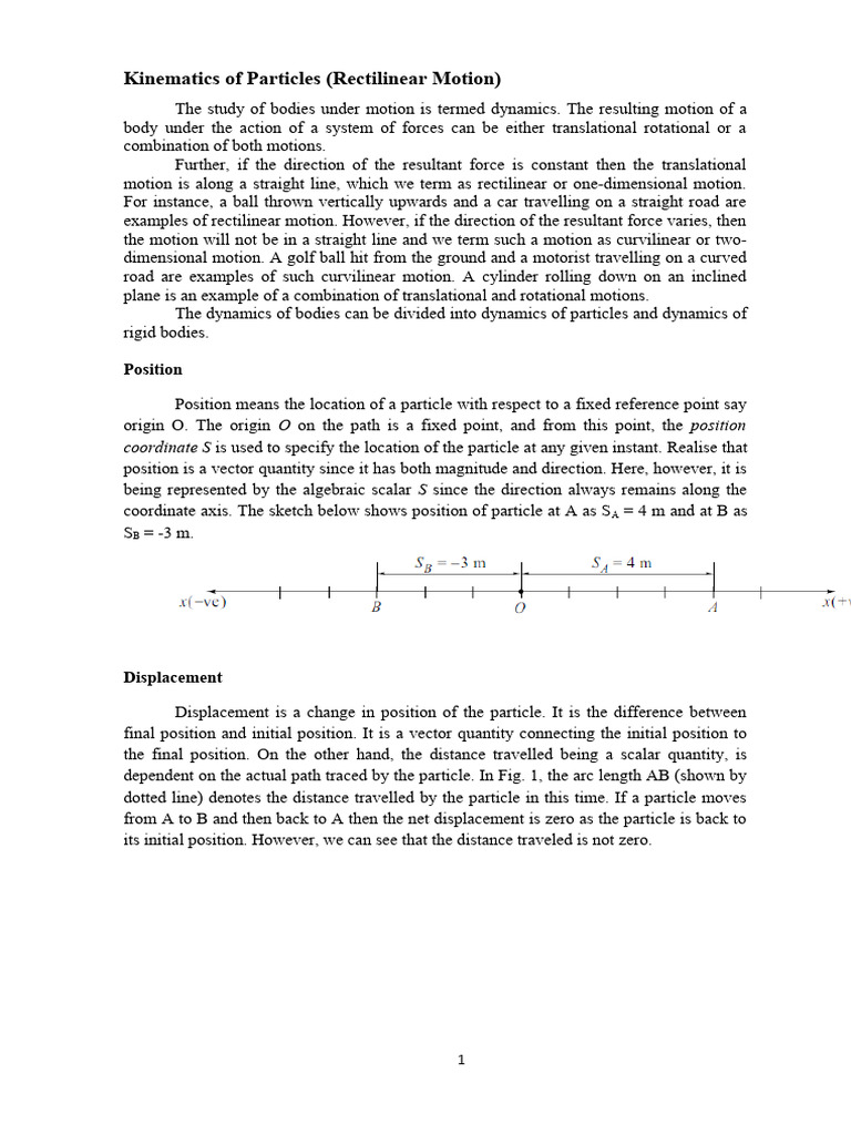 Kinematics of Particles | PDF | Acceleration | Velocity